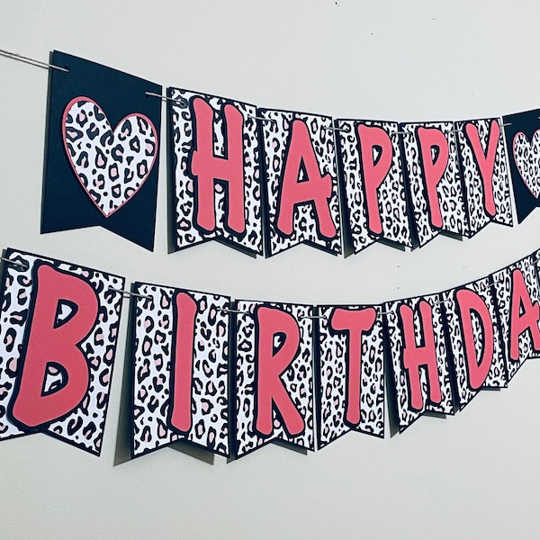 Cheetah Banner - Etsy