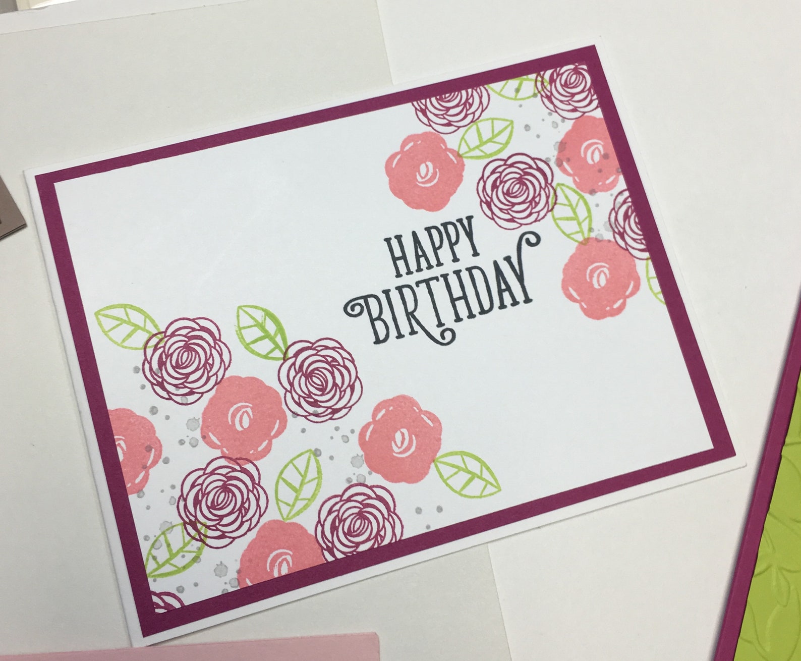 Feminine Birthday Feminine Birthday Card Set. Set of 5 Happy - Etsy