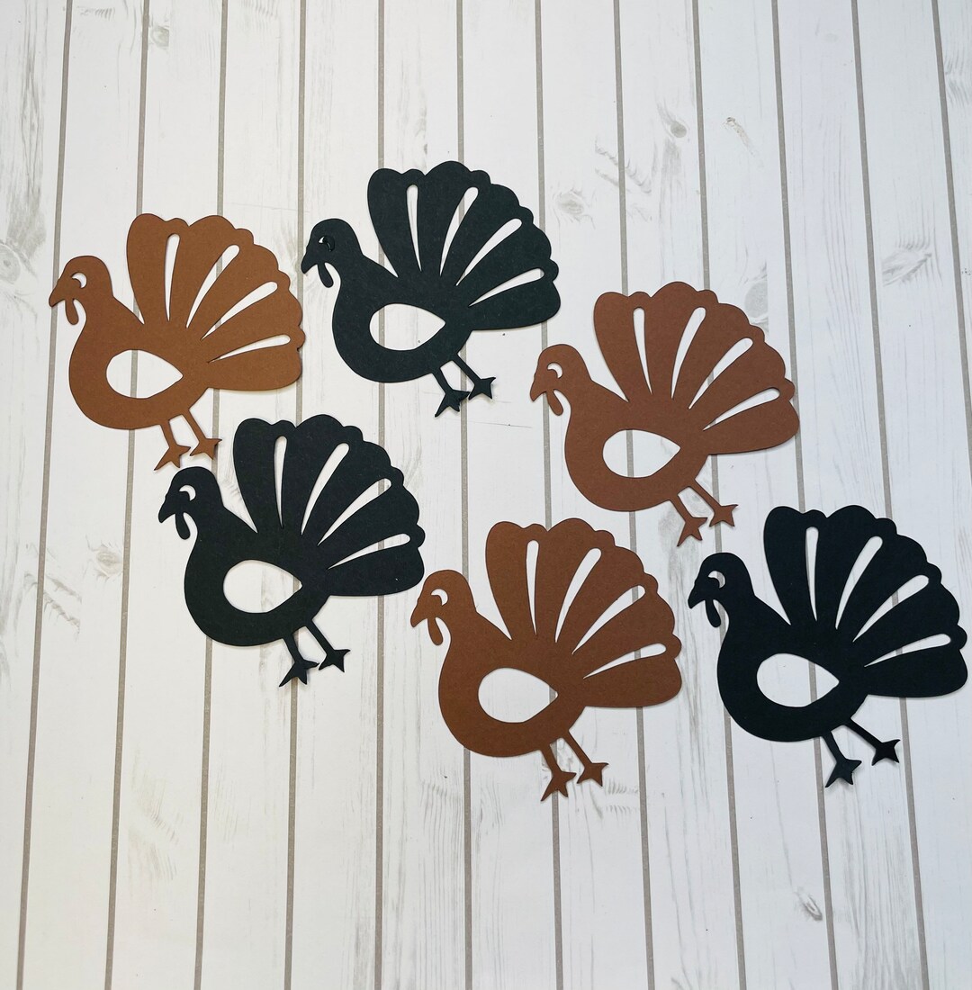 Turkey Die Cuts, Fall Thanksgiving Art Projects, Set of 25 - Etsy