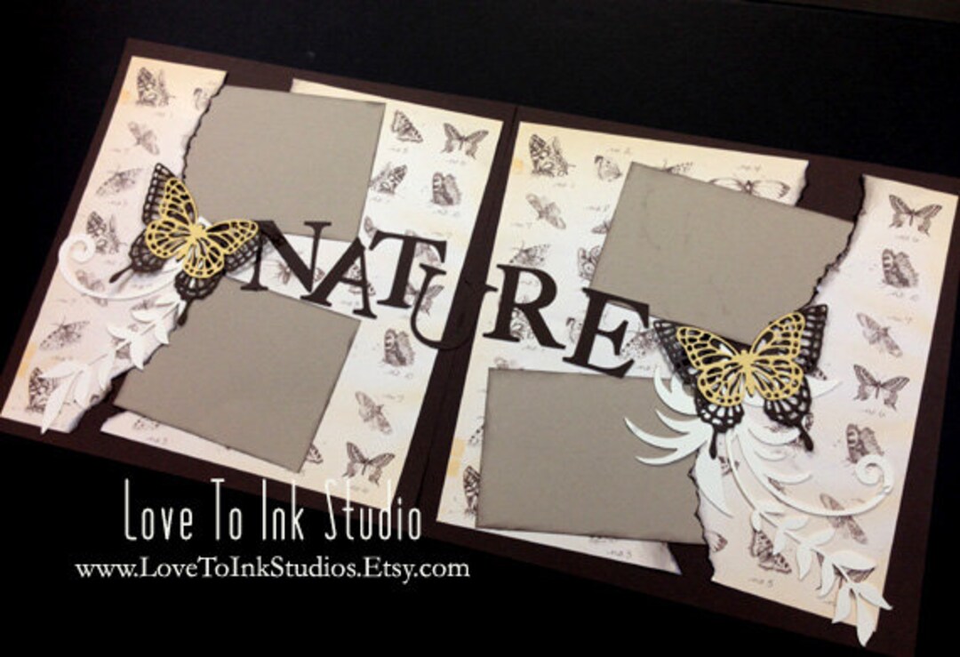 Nature 12 X 12 Scrapbook Page Layout Hiking Scrapbook Page - Etsy