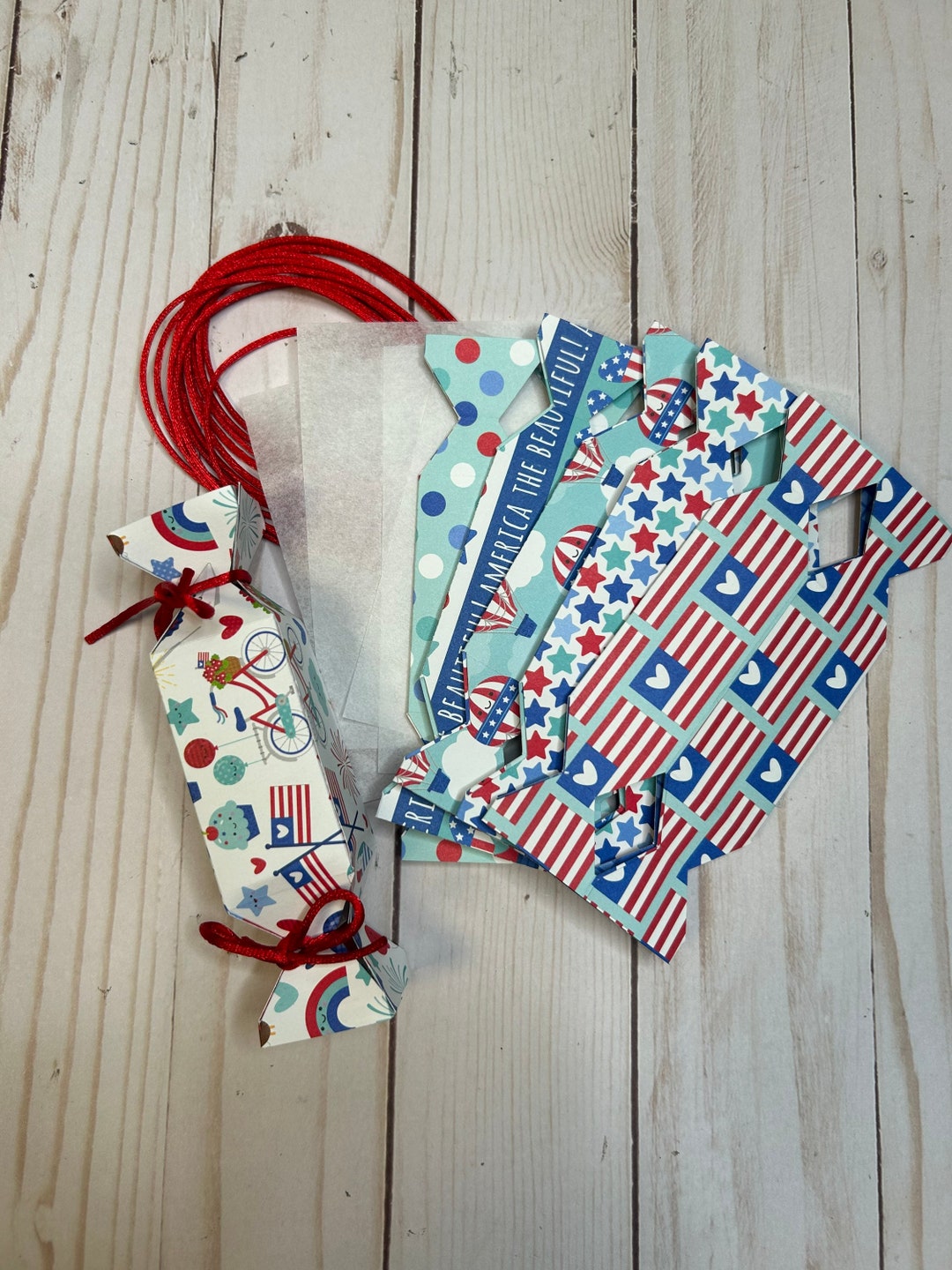 Patriotic Party Favor Boxes, 4th of July Treat Boxes (shipped Flat) - Etsy