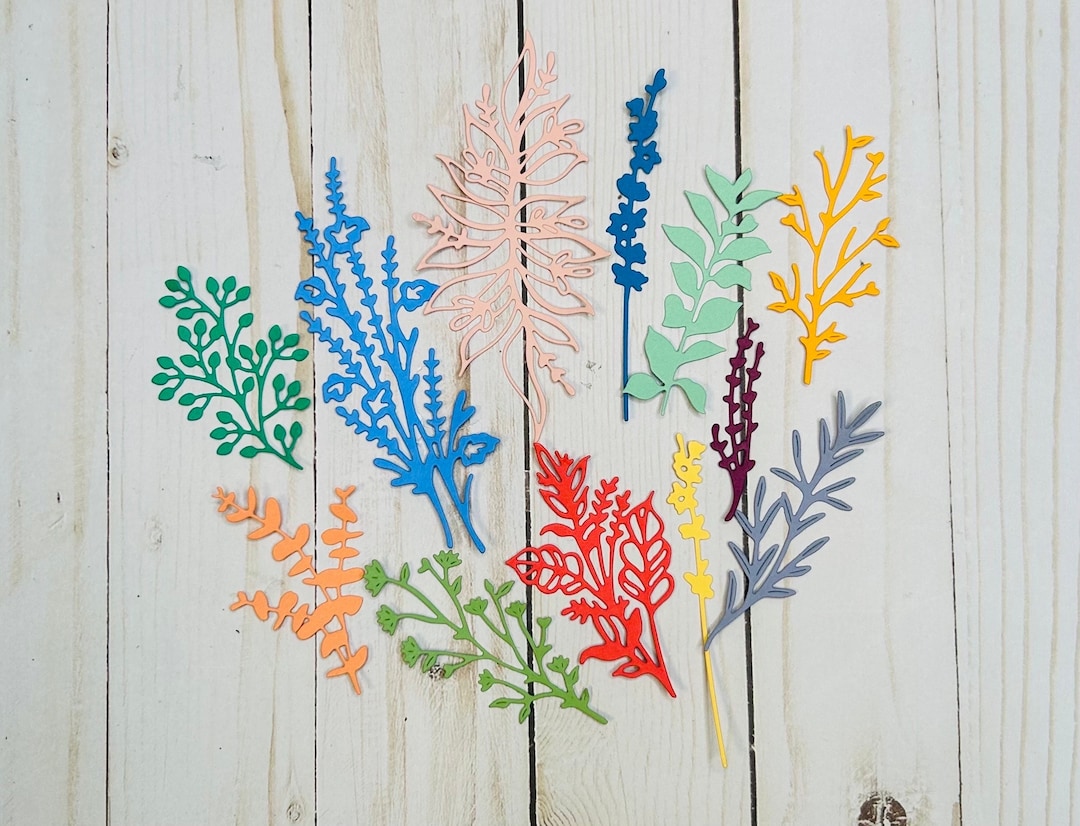 Wildflower Die Cuts, Paper Flowers, Scrapbooking, Cardmaking ...