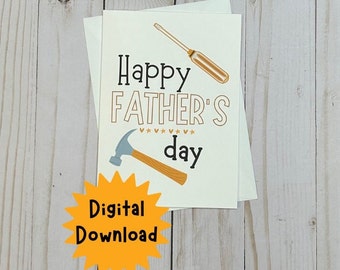 Fathers Day Toolkit Card Fathers Day Card Dad Tool Card Tools for Dad ...