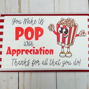 Teacher Appreciation Popcorn Wrapper: School Staff Gift - Etsy