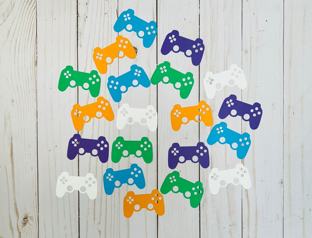 Video Game Controller Paper Die Cut, Gamer Confetti, Gaming Party Decor ...