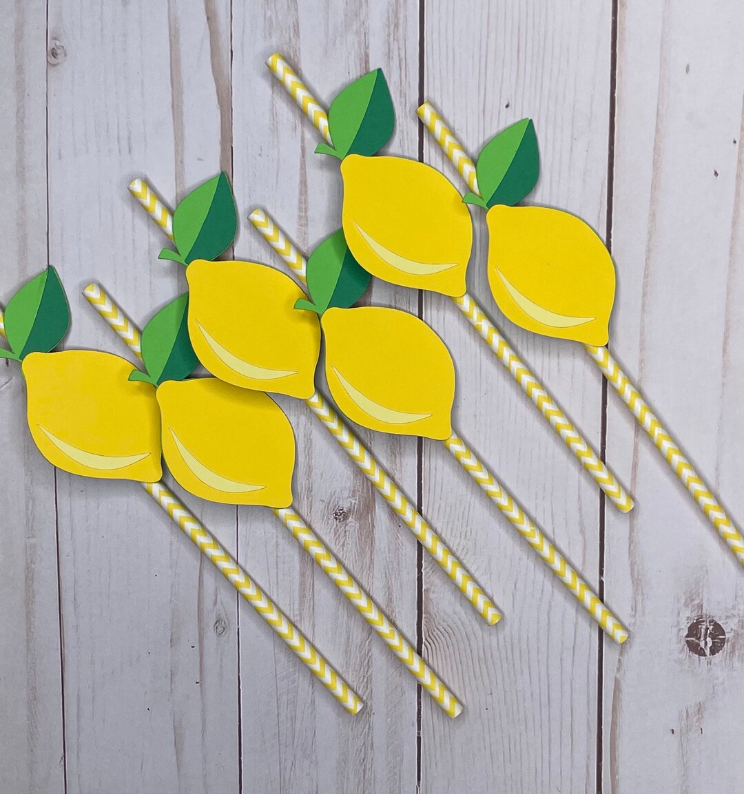 Lemon Party Straws, Lemon Paper Straws, Lemon Theme Party, Lemon Party ...