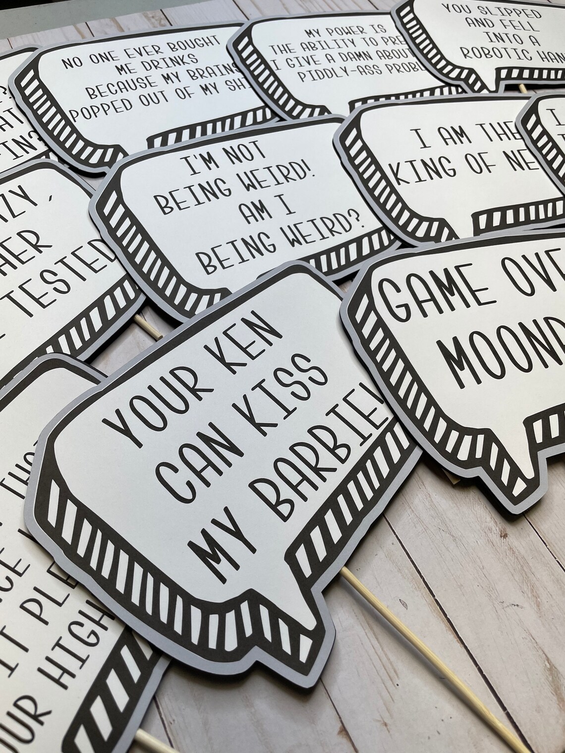 Big Bang Theory Photo Booth Props, Party Quotes - Etsy