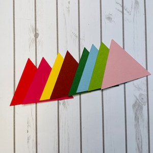 Triangle Shapes, Triangle Paper Cut Outs, Classroom Projects, Bulletin ...