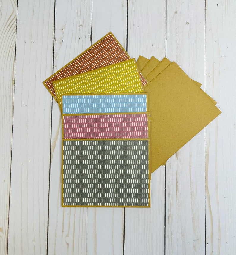 Handmade Kraft Note Card Set: Rustic All Occasion Blank Cards - Etsy