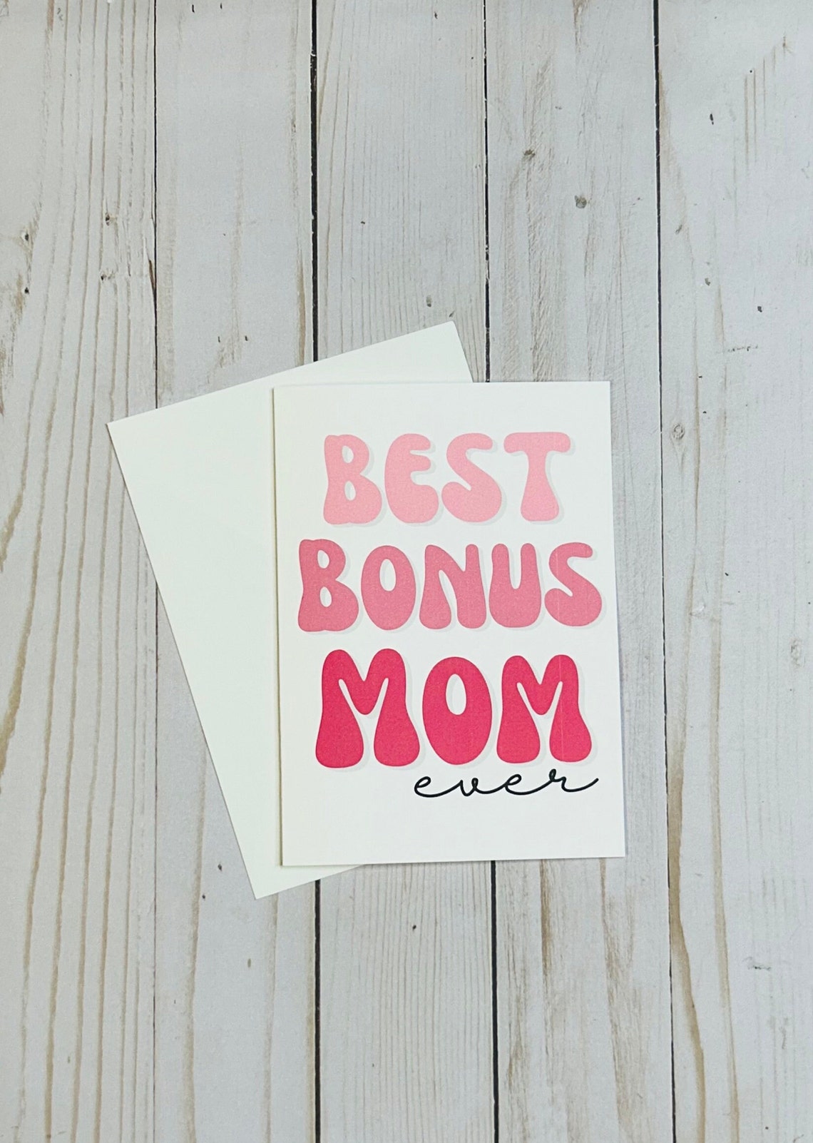 Printable Bonus Mom Card, Printable Card for Mother's Day, Best Bonus ...