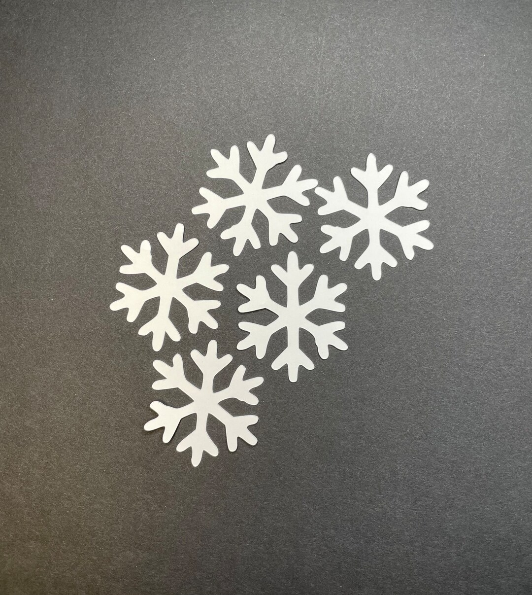25 White Snowflake Die Cuts, Winter Crafts - Etsy