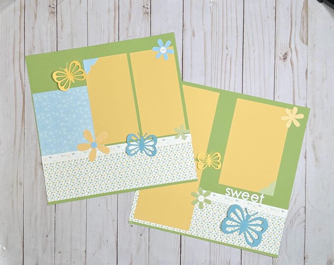 Happy Scrapbook Layout, Scrapbook Page. 12x12 Fully Assembled Scrapbook ...