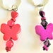 Red & Purple Butterfly Keychains - Etsy