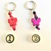 Red & Purple Butterfly Keychains - Etsy