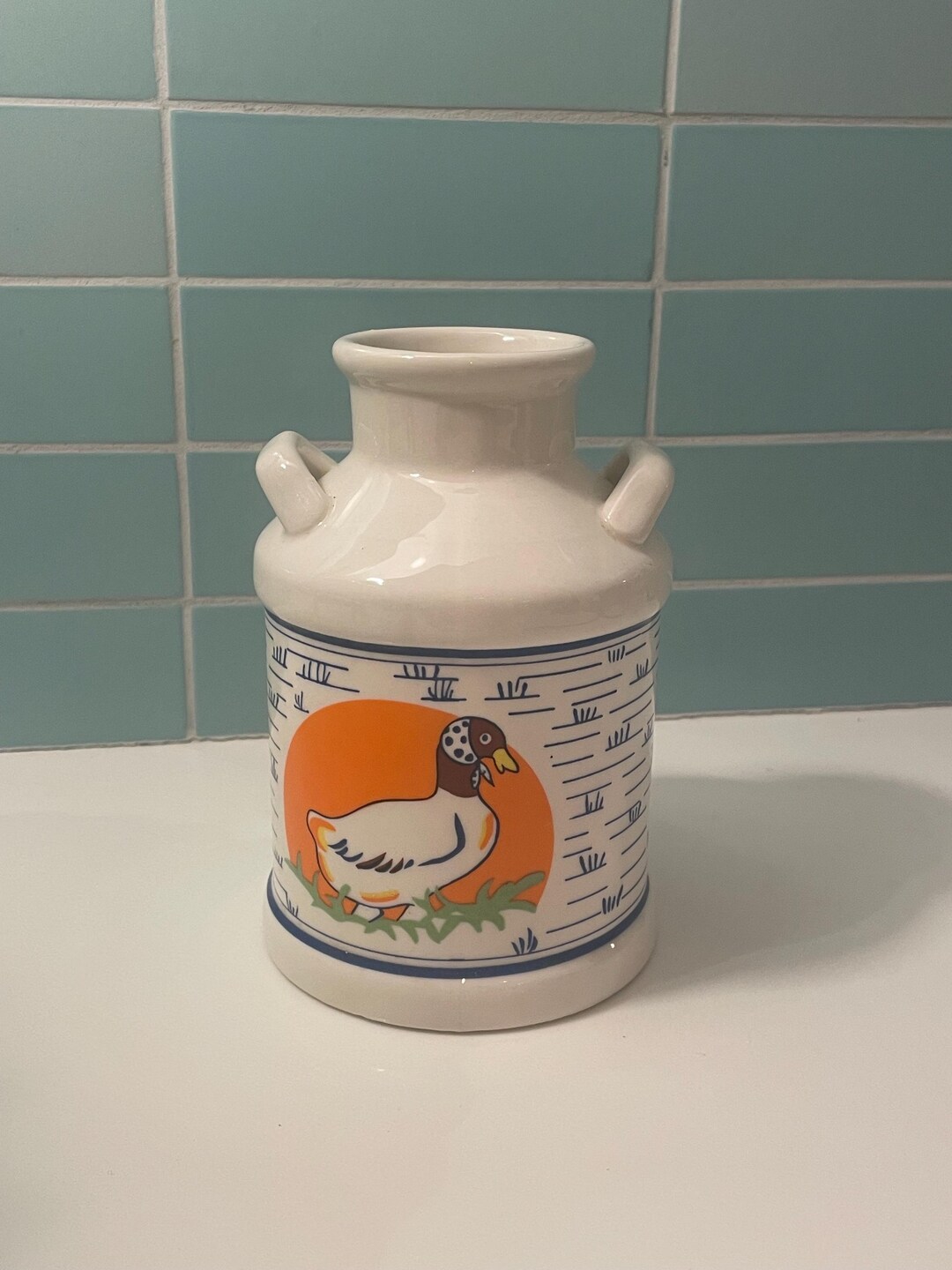 Vintage Ceramic Goose Milk Jug/vase - Etsy