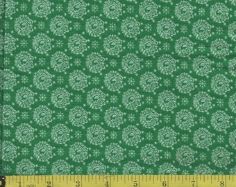 Calico Green Fabric - Etsy