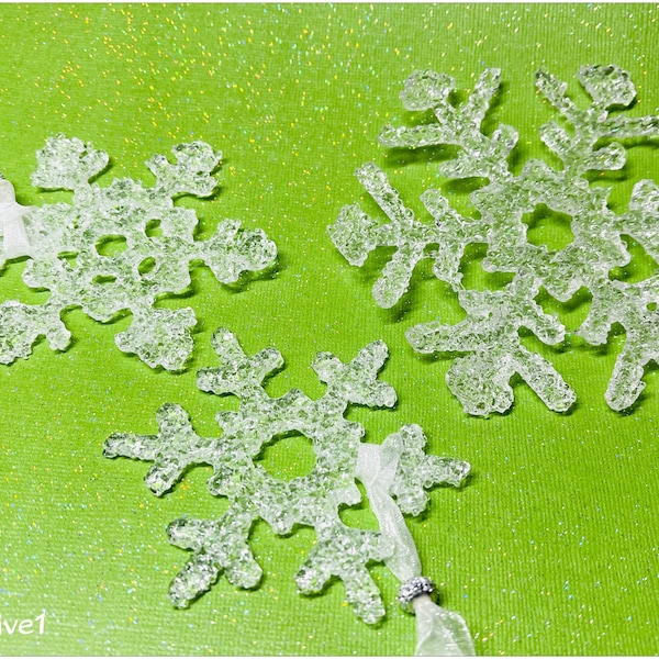Clear Snowflakes - Etsy