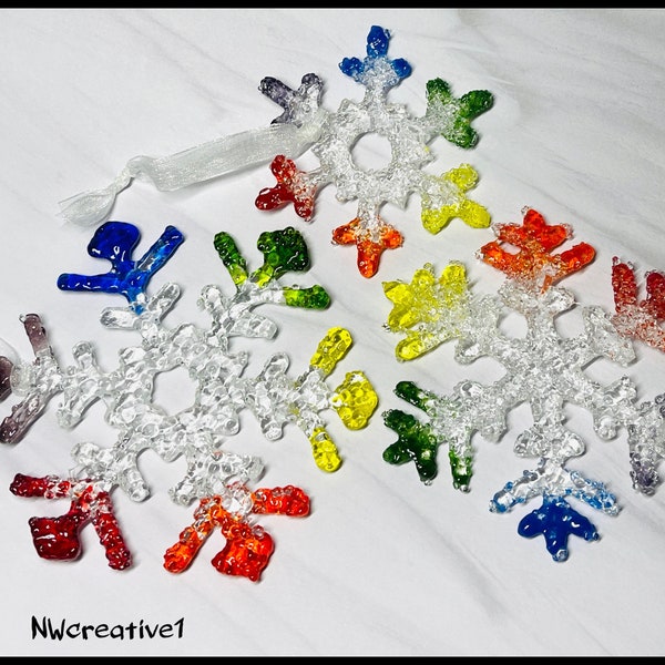 Glass Snowflake - Etsy