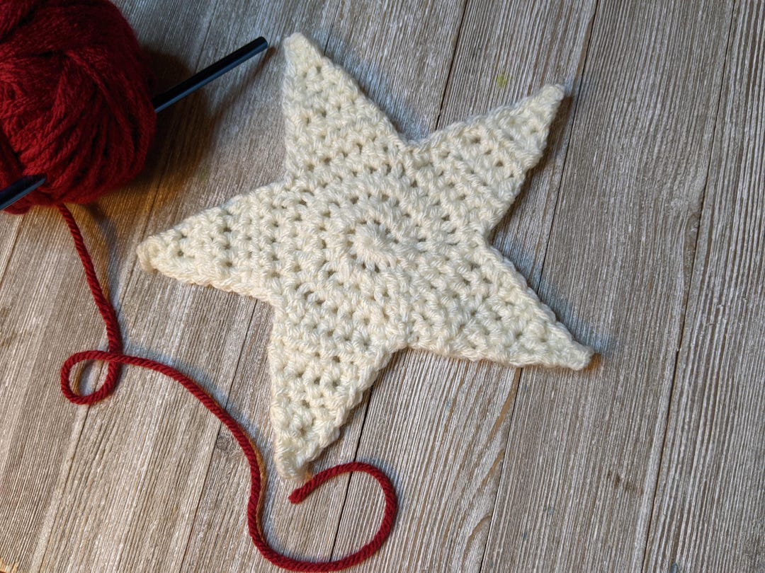 Crochet Star Applique Pattern: 5-inch Instant PDF Download - Etsy