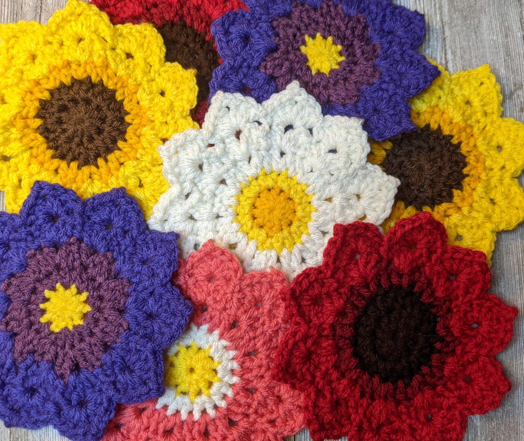 Flower Coaster Crochet Pattern *instant Pdf Pattern Download for ...