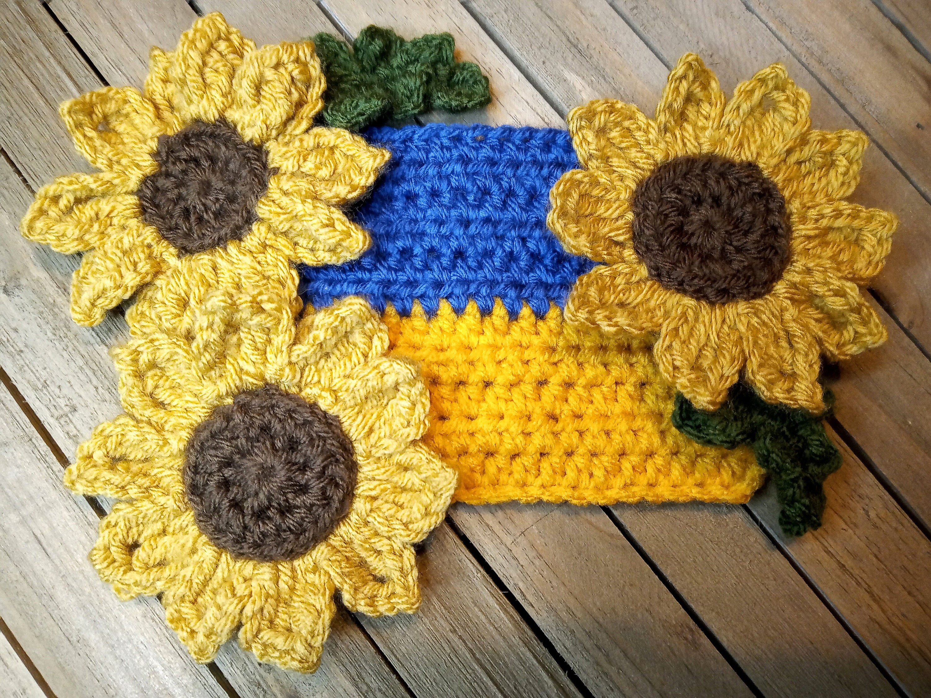 Extra Large Crochet Sunflower Pattern