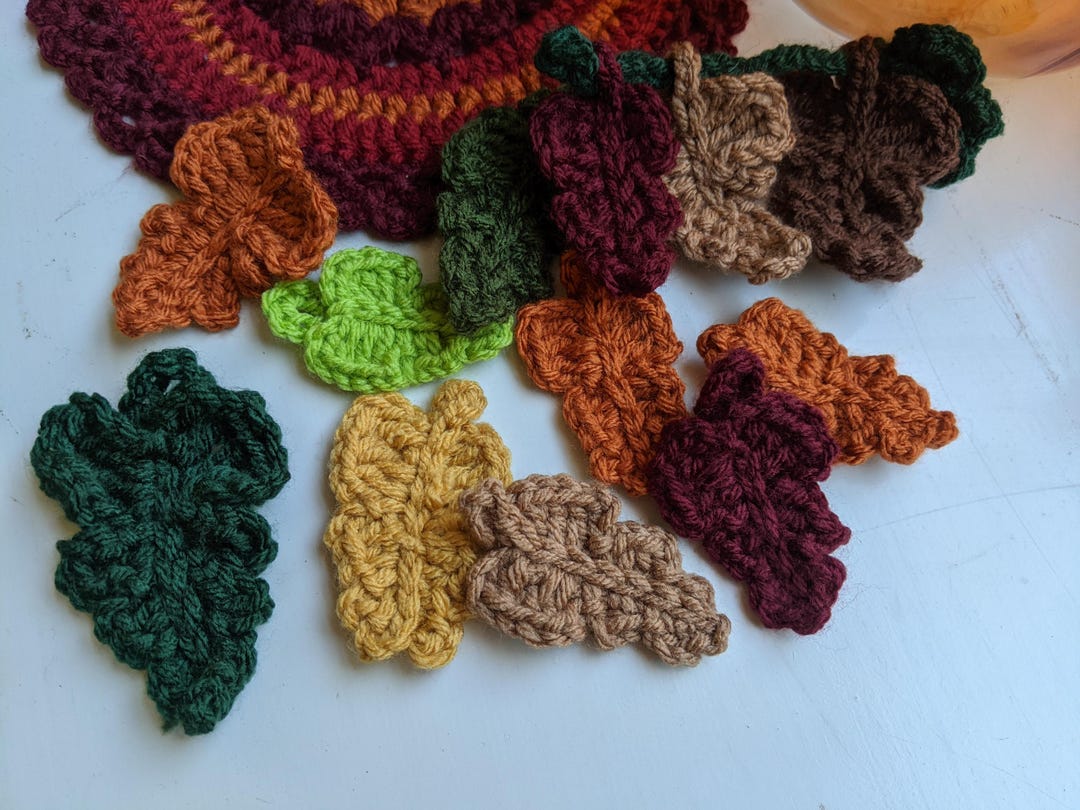 Leaves in 4 Size Crochet Pattern Instant PDF Pattern File Download ...