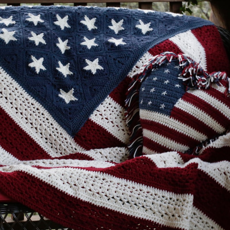 Flag Crochet Pattern - Etsy