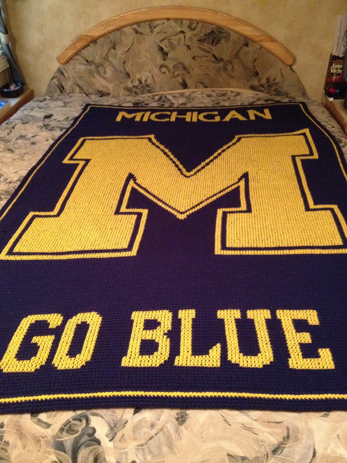Michigan Afghan Made to Order After Purchase - Etsy