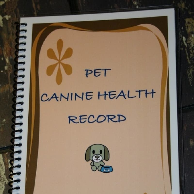 Dog Record Book - Etsy