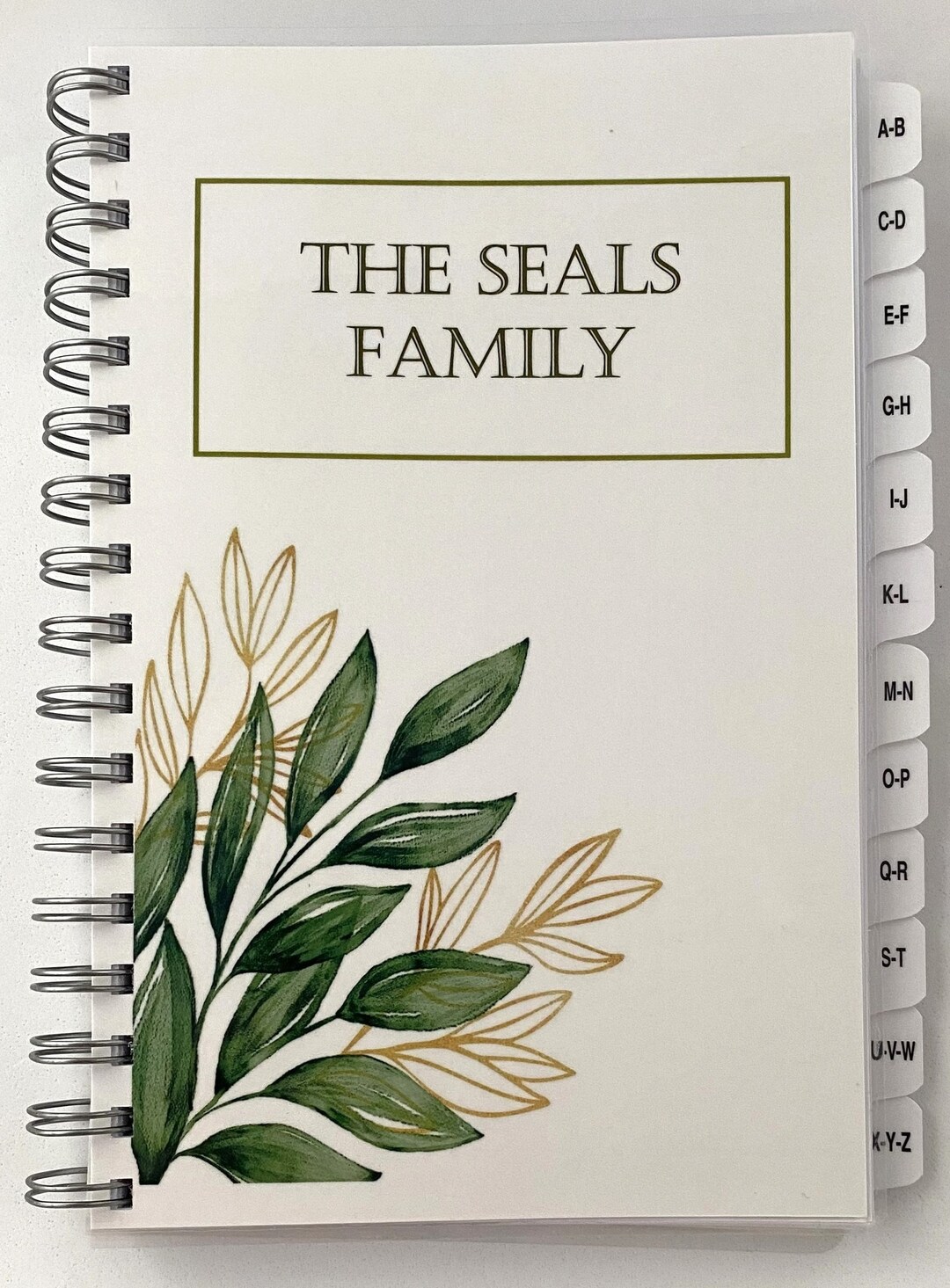 Large Print Address Book Personalized Free With Your Name or Family ...