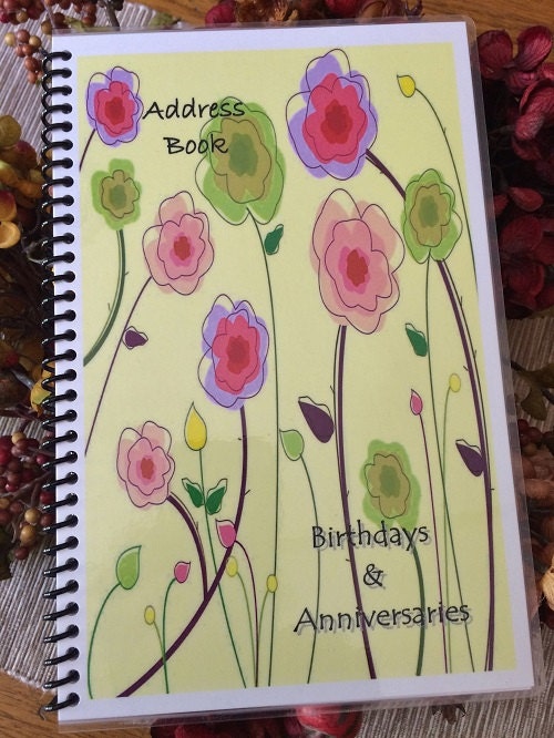 Address Book Birthday Anniversary Calendar Personalized Gift - Etsy