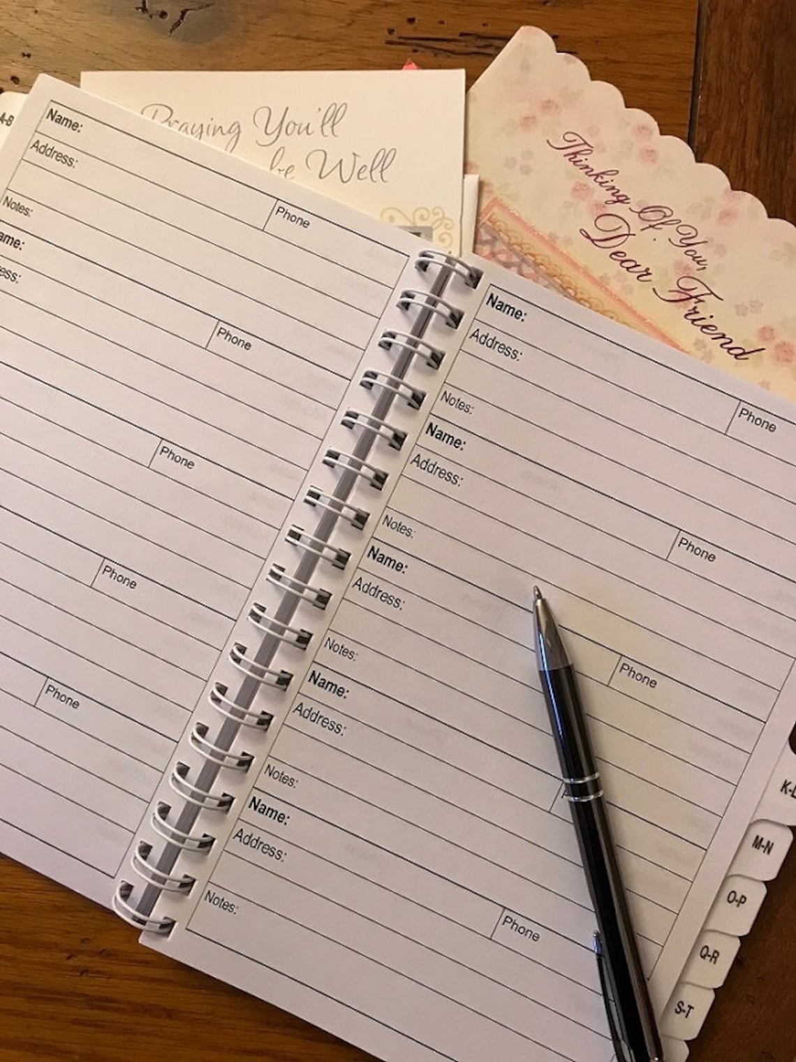 Large Print Address Book With A-Z TABS Birthday & Anniversary - Etsy