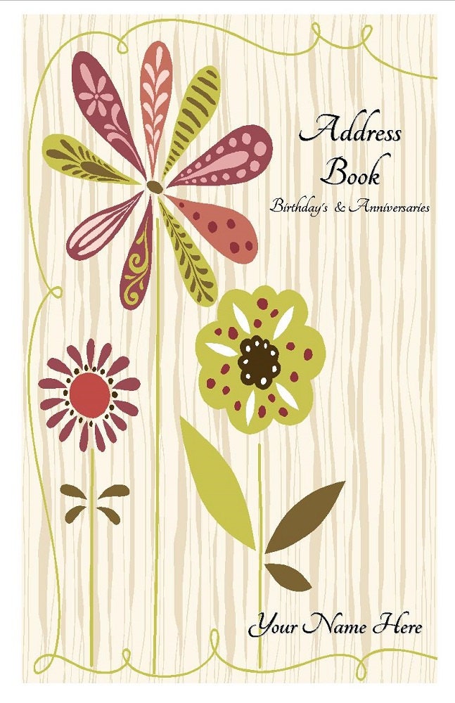 Large Print Address Book With A-Z TABS Birthday & Anniversary - Etsy