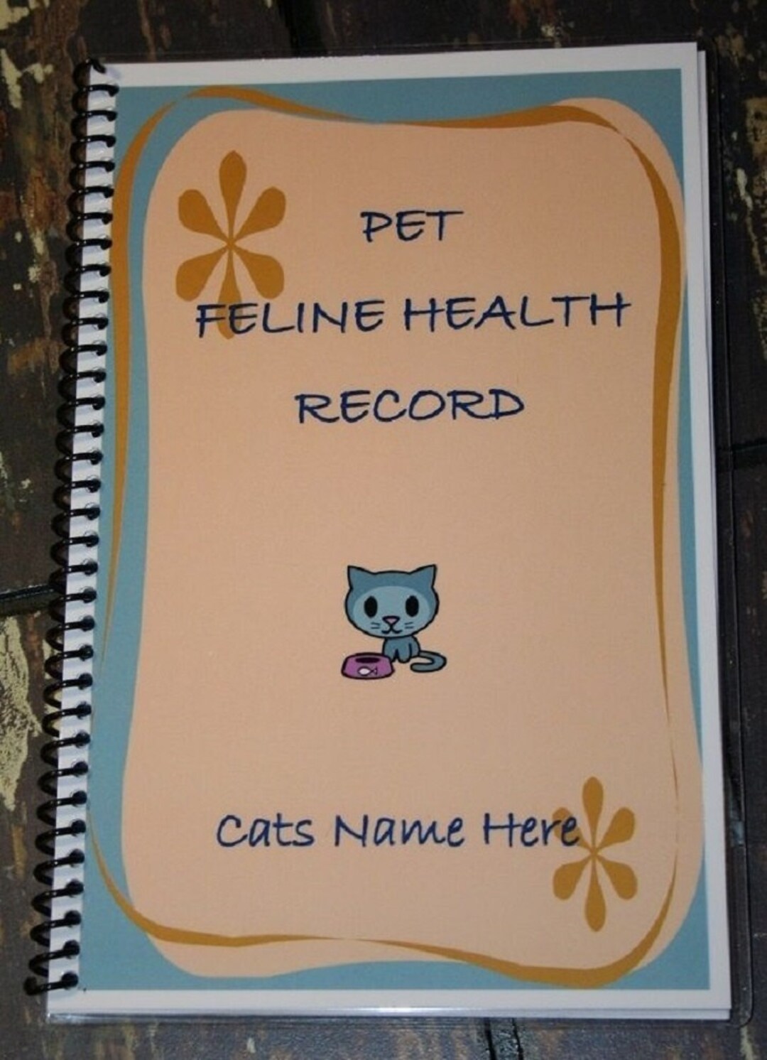 Pet Health Record for Cats Shot Vaccination and Vet Record Book ...