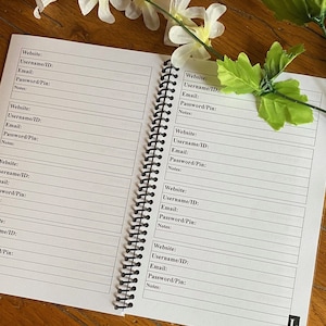 Address Book and Password Book Bundle Gift Set FREE Personalization - Etsy