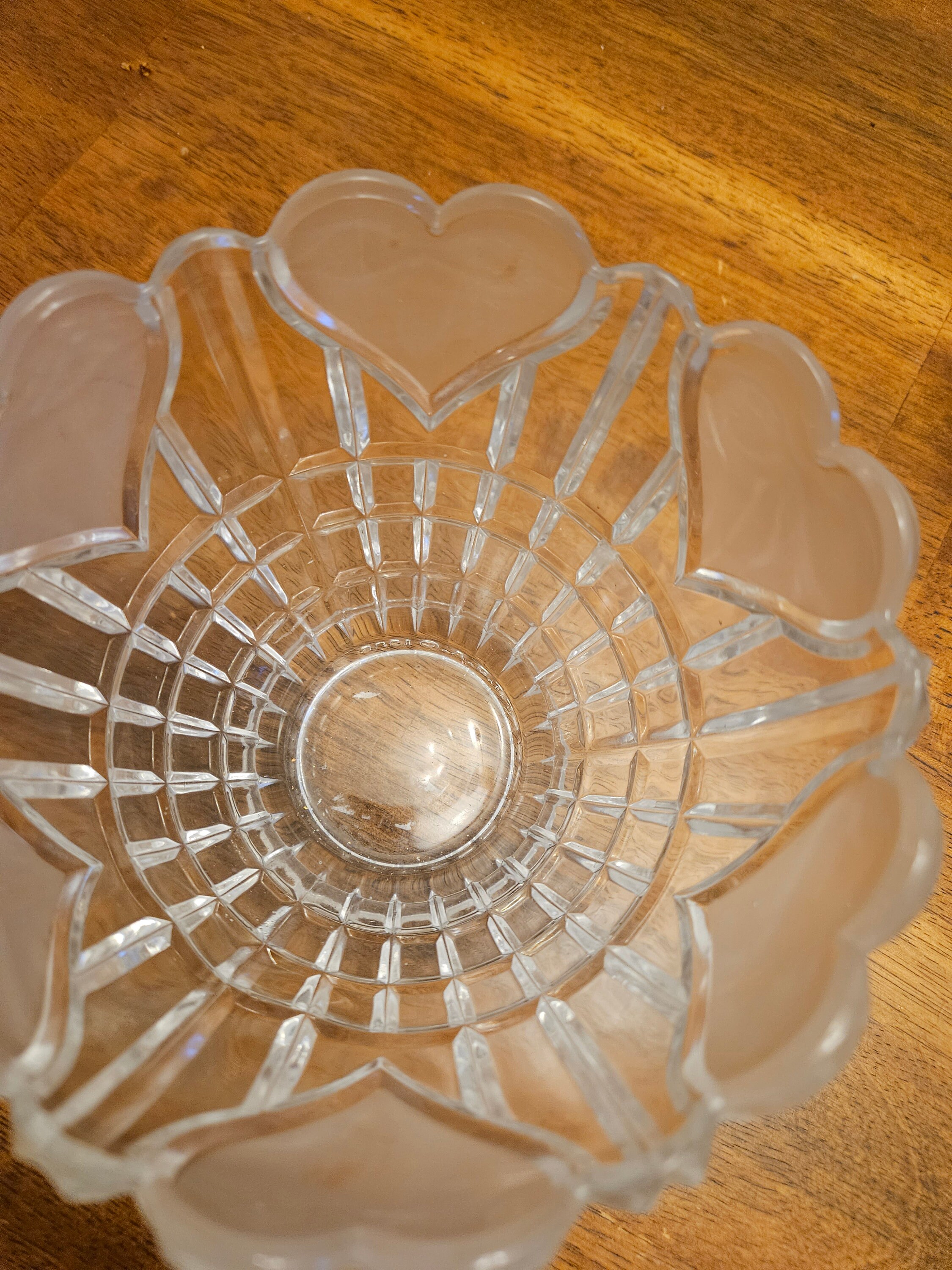 Vintage FTDA Cut Crystal Bowl - Etsy