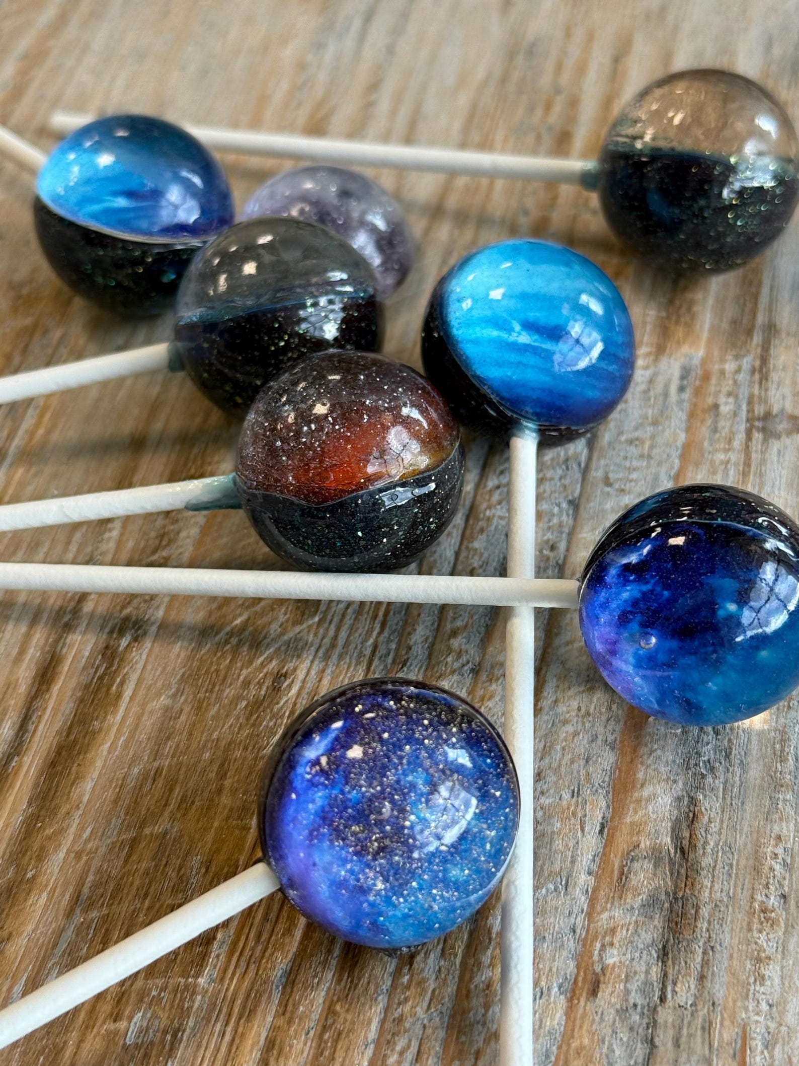 Galaxy Lollipops Space Party Favors Hard Candy Planet Suckers Outer ...