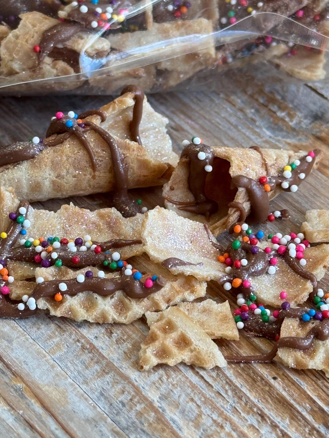 Waffle Cones Crunch Candies Perfect for Ice Cream Cake Topper Sprinkle ...