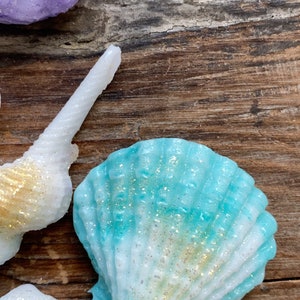 Hard Candy Edible Sugar Shells - Very Detailed - Cupcake or Cake Topper ...