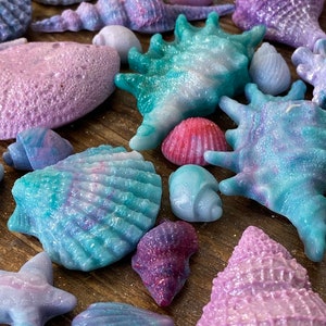 Hard Candy Edible Sugar Shells - Very Detailed - Cupcake or Cake Topper ...