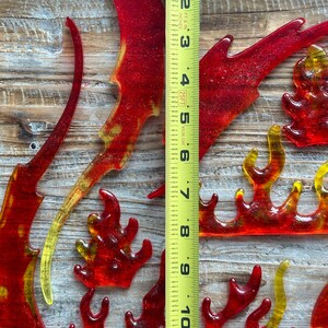 Edible Sugar Flames for Cakes - Fire Cake Topper - Etsy
