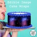 Space Galaxy Edible Image Cake Wrap for Cakes Space Themed Parties - Etsy