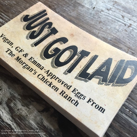 Custom Egg Carton Labels, Customized Label Perfect for Chicken Coop for ...