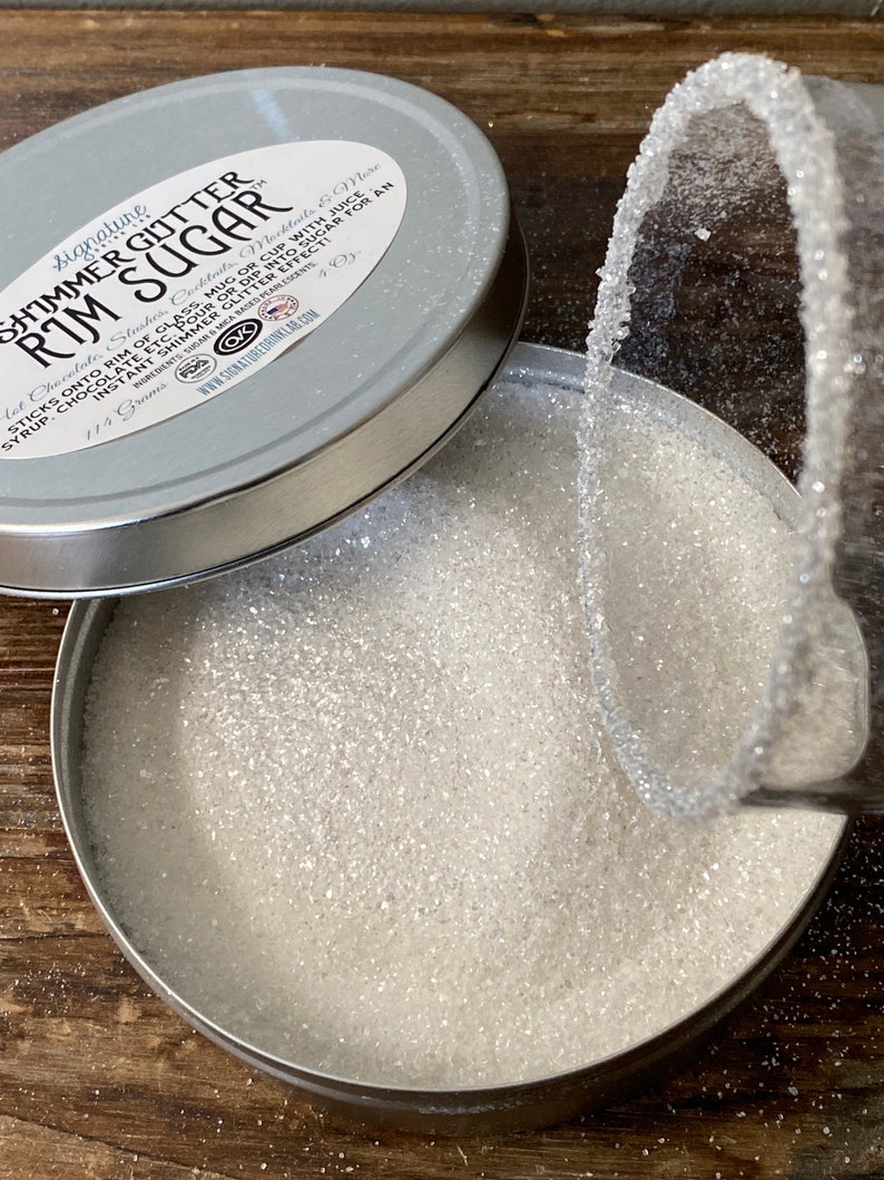 Sparkling Shimmer Glitter Sugar™ for Rims of Hot Chocolate Cocktails ...