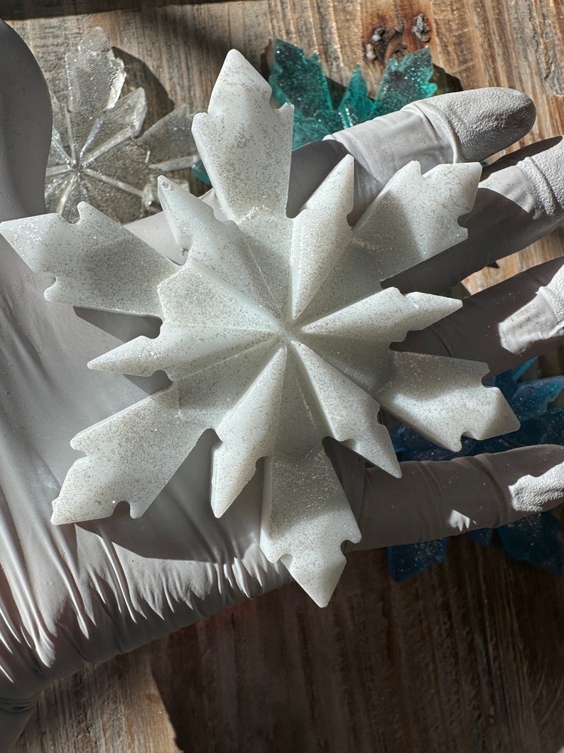 Large Sugar Snowflakes Set of 2 for Cakes & More - Etsy