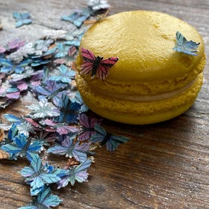 Mini Edible Butterflies for Cookies Cake Cupcakes Macarons Drinks and ...