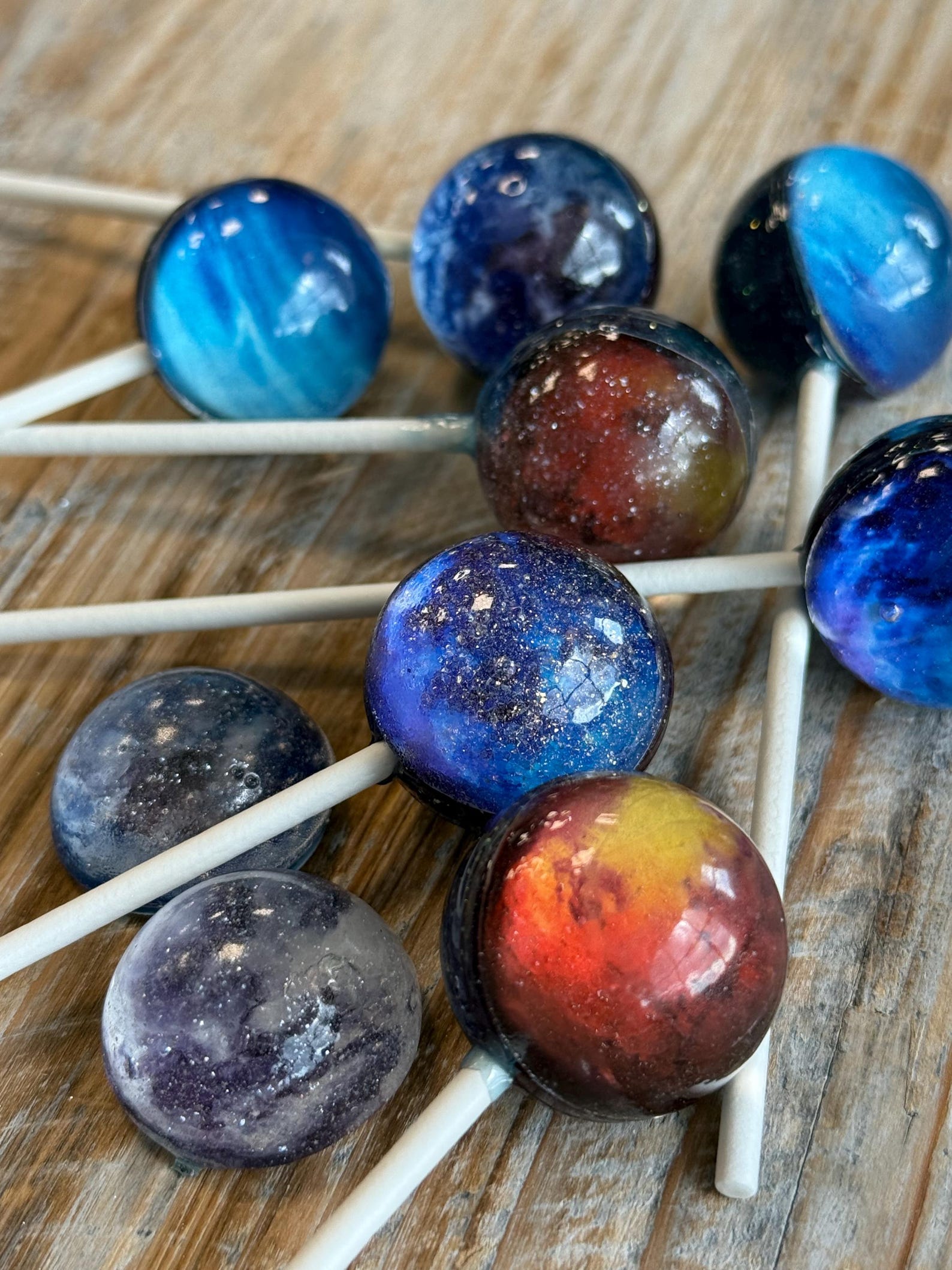 Galaxy Lollipops Space Party Favors Hard Candy Planet Suckers Outer ...
