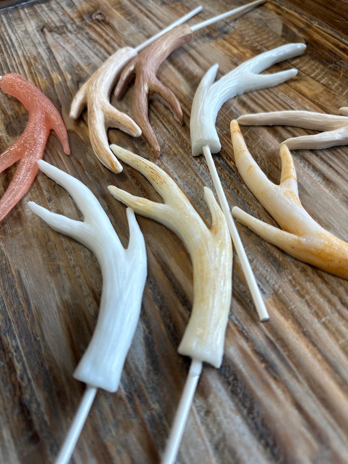 Edible Sugar Antlers Cake Topper, the Hunt is Over, Antler Cake Wedding ...