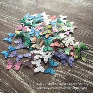 Mini Edible Butterflies for Cookies Cake Cupcakes Macarons Drinks and ...