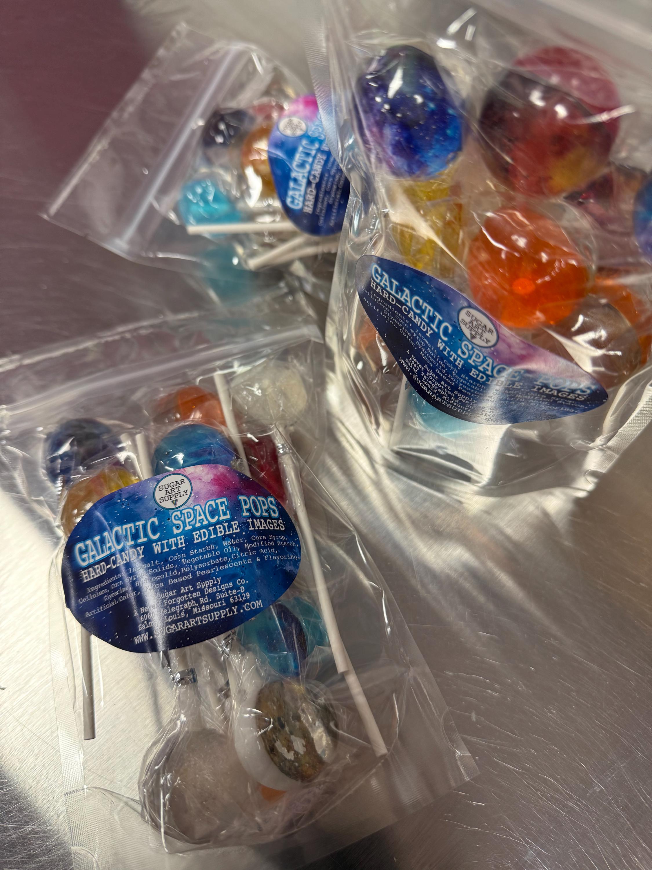 Galaxy Lollipops Space Party Favors Hard Candy Planet Suckers Outer ...